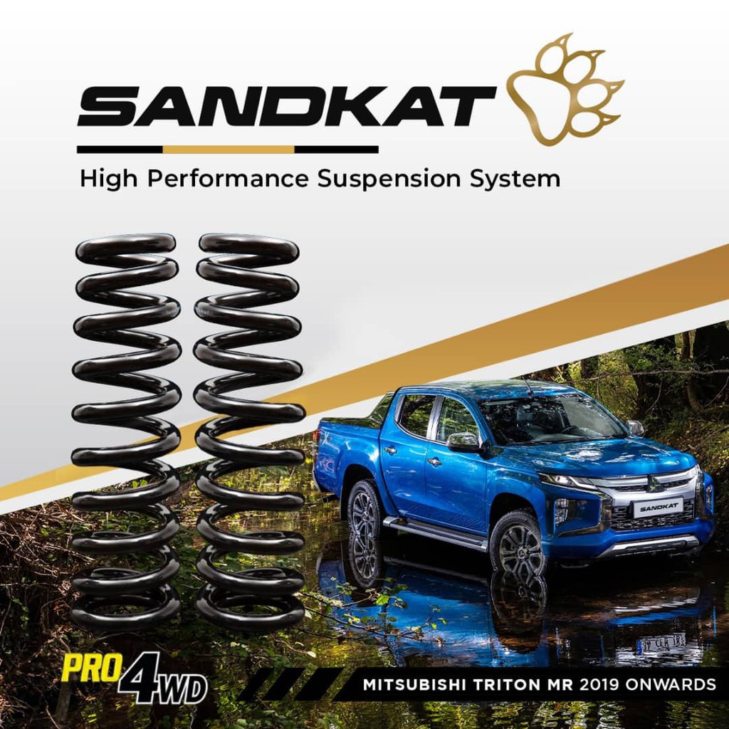 Sandkat Mitsubishi Triton MR '19 Coil Spring 1Pair (Front) | Shopee ...