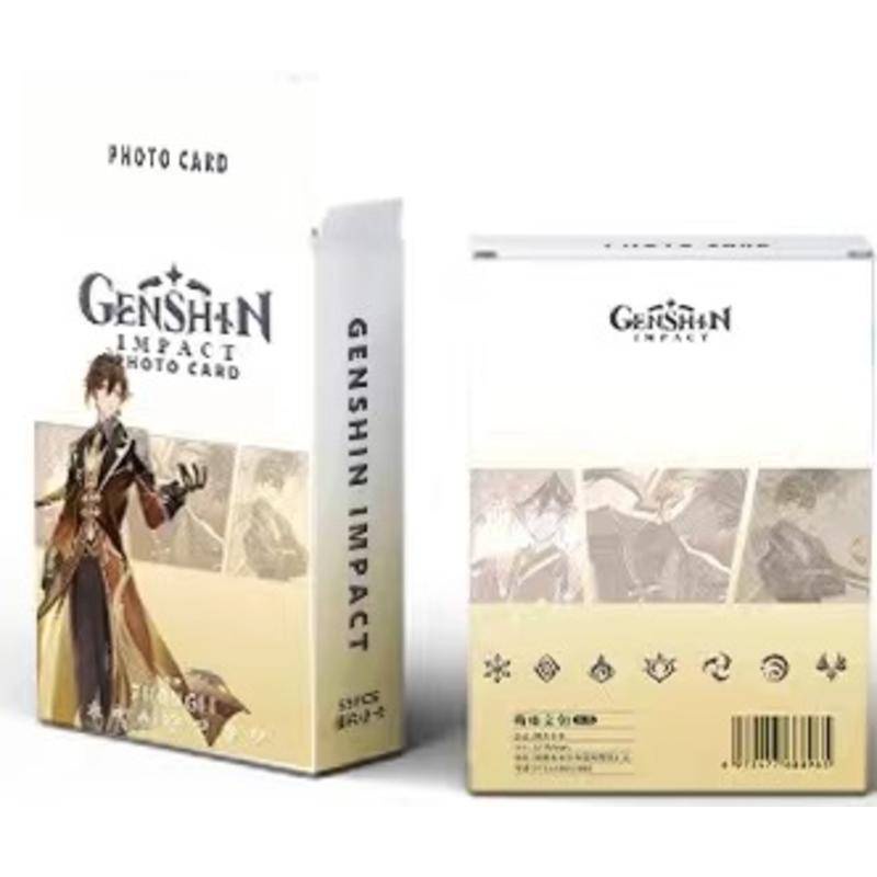 50Pcs/Pack Game Genshin Impact Laser Card Focalors Furina Wriothesley ...