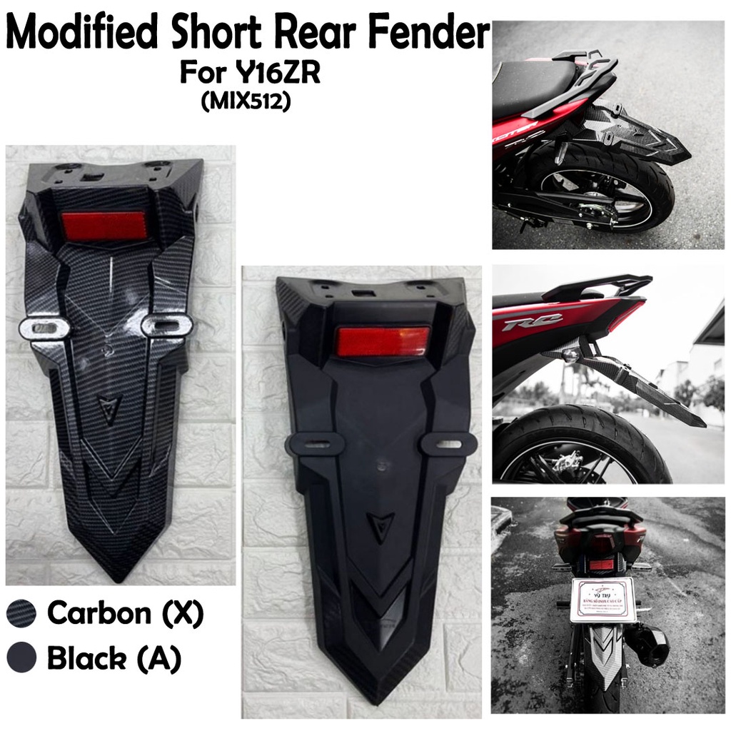 Modified Short Rear Fender Yamaha Y16ZR Y16 Exciter VVA | Shopee Malaysia