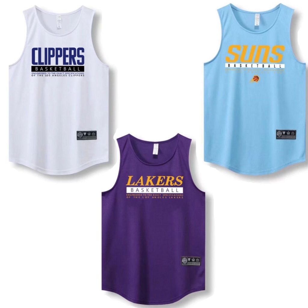 NBA Team Sleeveless Sports Vest for Men Outdoor Sports Basketball ...