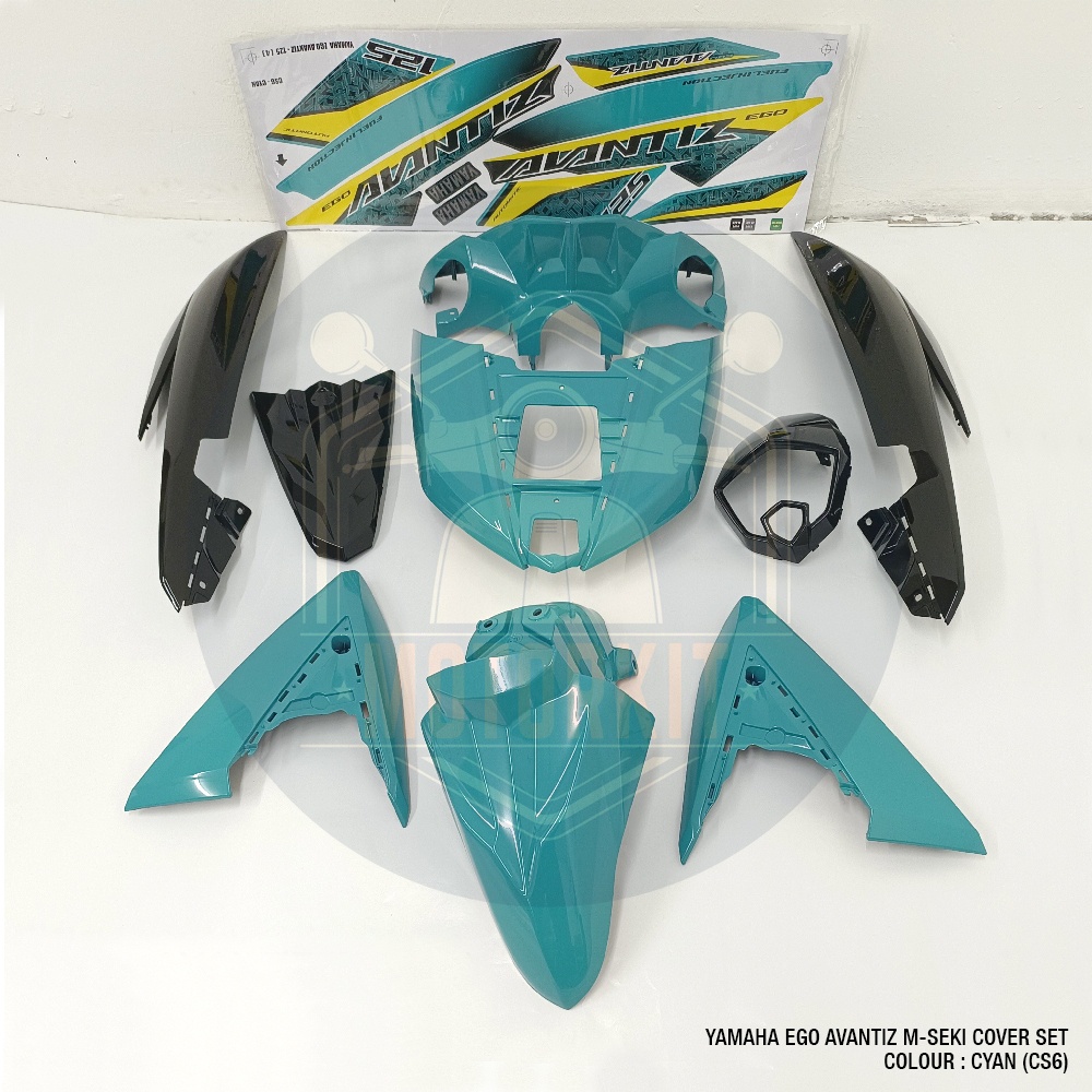 YAMAHA EGO AVANTIZ 125 AVANTIZ125 EGOAVANTIZ MSEKI M SEKI BODY COVER SET STRIPE STICKER COVERSET ...