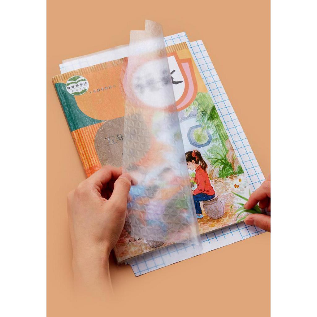 【SalesWithJoy】Self Adhesive Book Cover Wrapping Exercise Book Wrapper ...