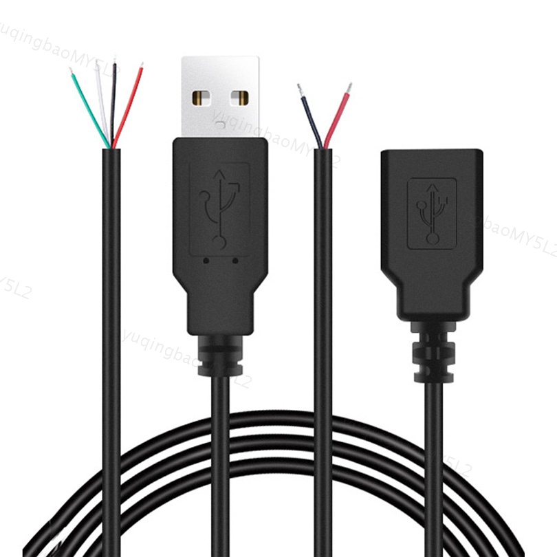 5V USB Power Supply Cable 2 Pin USB 2.0 A Female Male 4 Pin Wire Jack ...