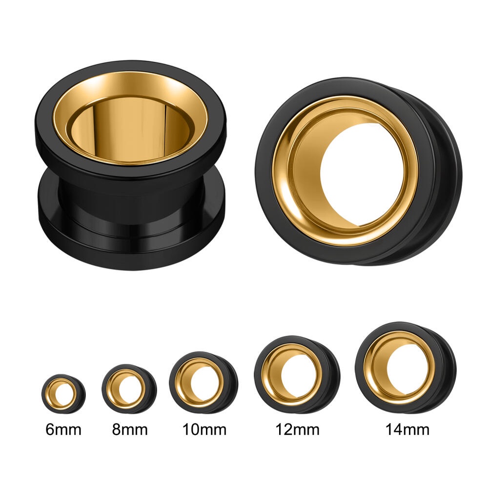 1 PC Stainless Steel Ear Expander Ear Gauges 6-14mm Flesh Stretcher ...