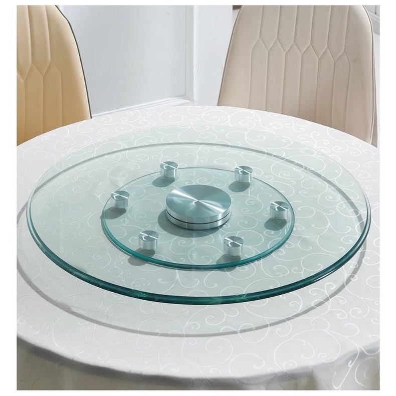 Lazy Susan Household Tempered Glass Dining Table Rotating Disc Hotel ...