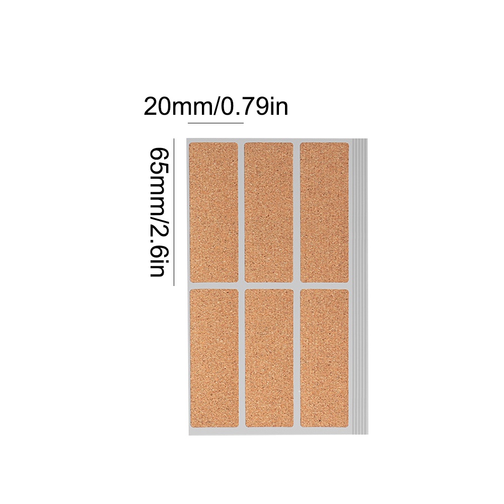 Biscuit Bag Seal Sticker Rectangular Cork Wooden Label Sticker ...