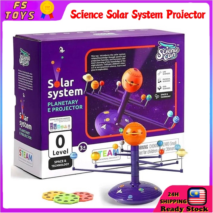 Solar System Model Kit Planetarium Projector Children LED Light Kid ...