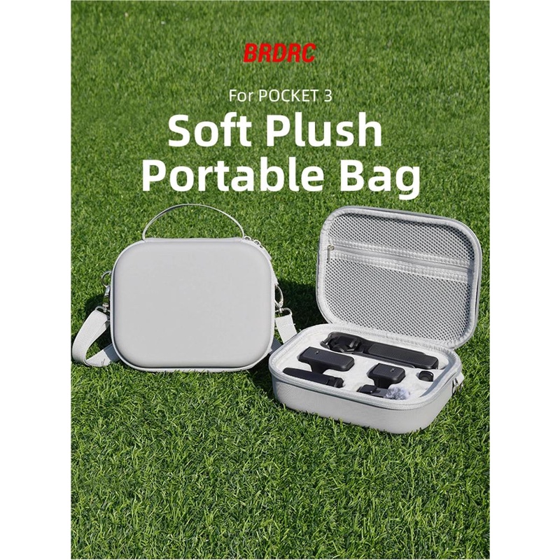 Storage Bag for DJI OSMO Pocket 3 Portable Carrying Case, for Mini Tripod Battery Handle Plush ...