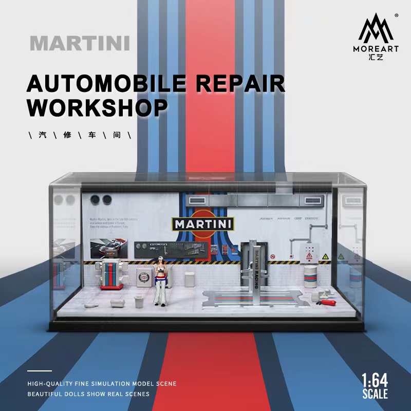 MOREART 1/64 DIORAMA AUTO REPAIR WORKSHOP MARTINI SCENE | Shopee Malaysia