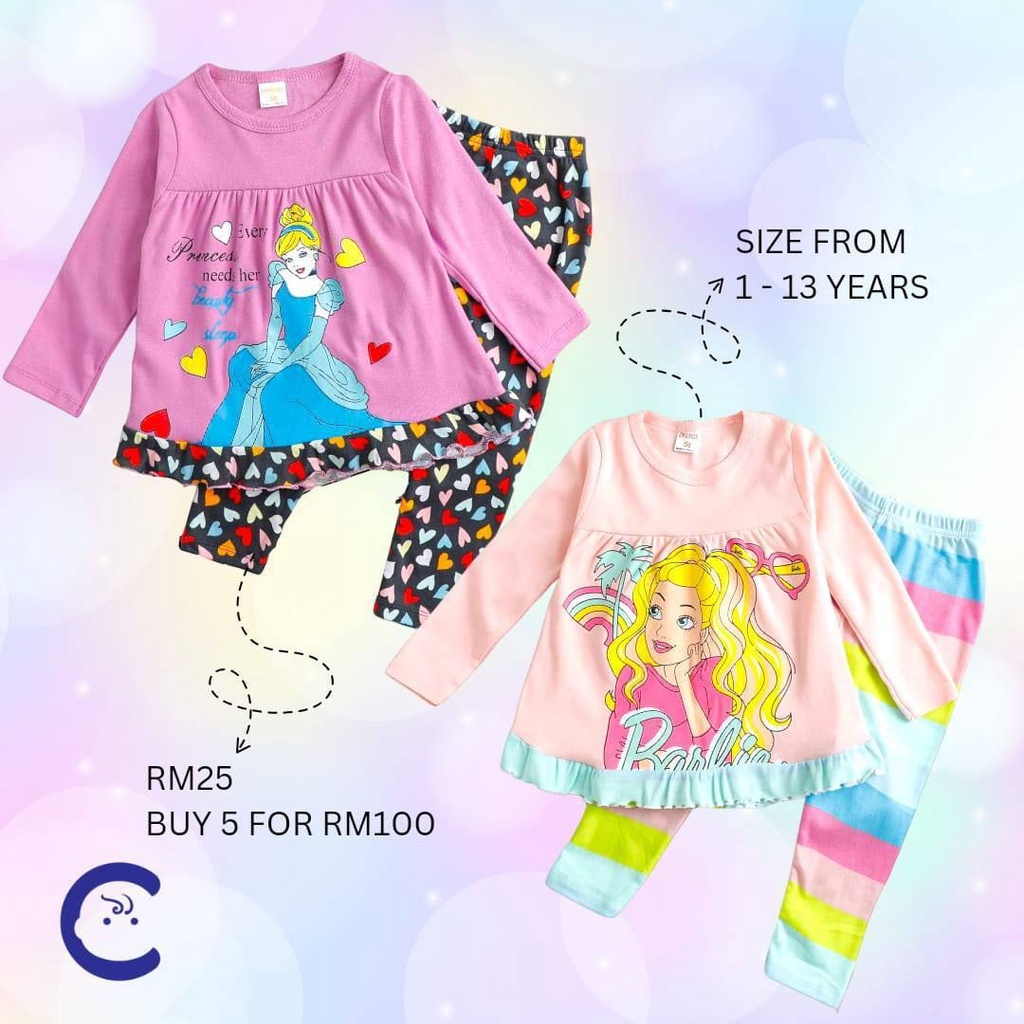 Girl Babydoll Pyjamas Part 1 | Shopee Malaysia