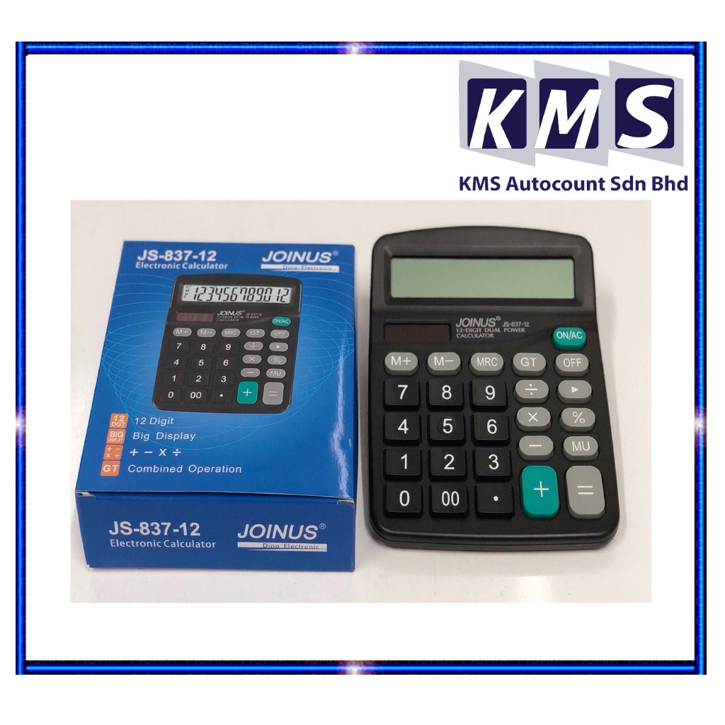 Joinus JS-837-12s Electronic Calculator | Shopee Malaysia
