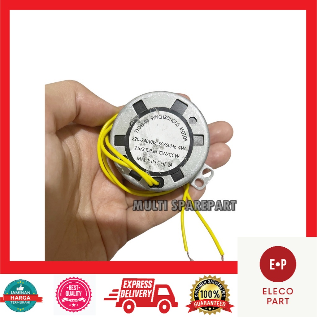 Fan synchronous Motor 2.5/3rpm Dynamo synchronous rotary Fan | Shopee ...