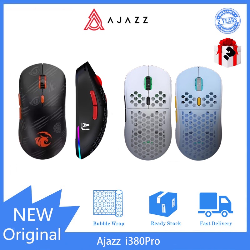 Ajazz i380Pro Portable Luminescent 2.4G PMW3325 Sensor Dual Mode Gaming ...