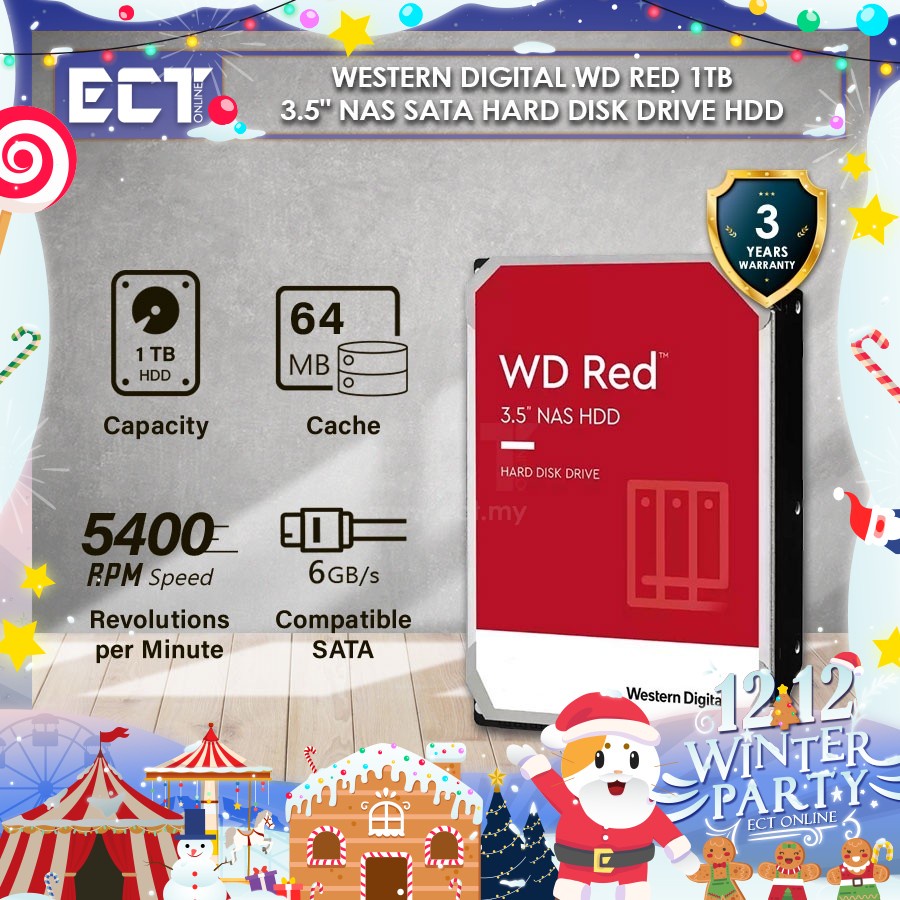 Western Digital WD Red | Red Plus 1TB | 2TB | 3TB | 4TB | 6TB | 8TB ...