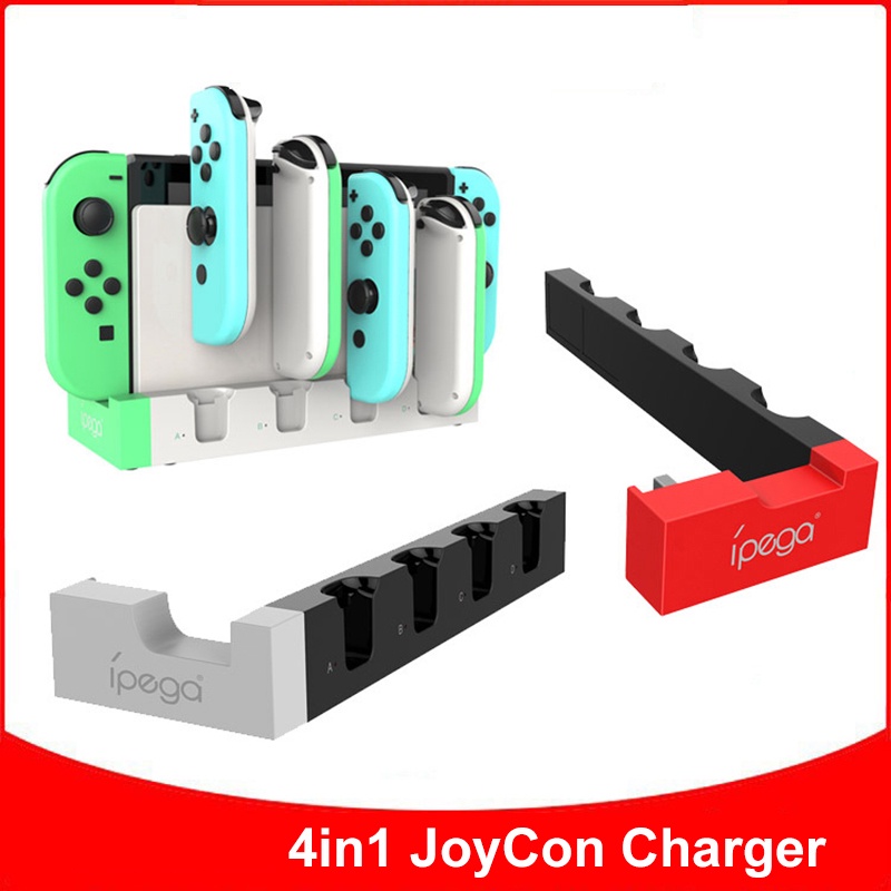 4 In 1 Joy Con Charger for Nintendo Switch Oled JoyCon Controller Dock ...
