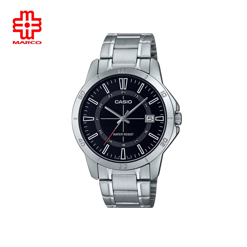 Casio General MTP-V004D-1C Silver Stainless Steel Band Men Watch ...