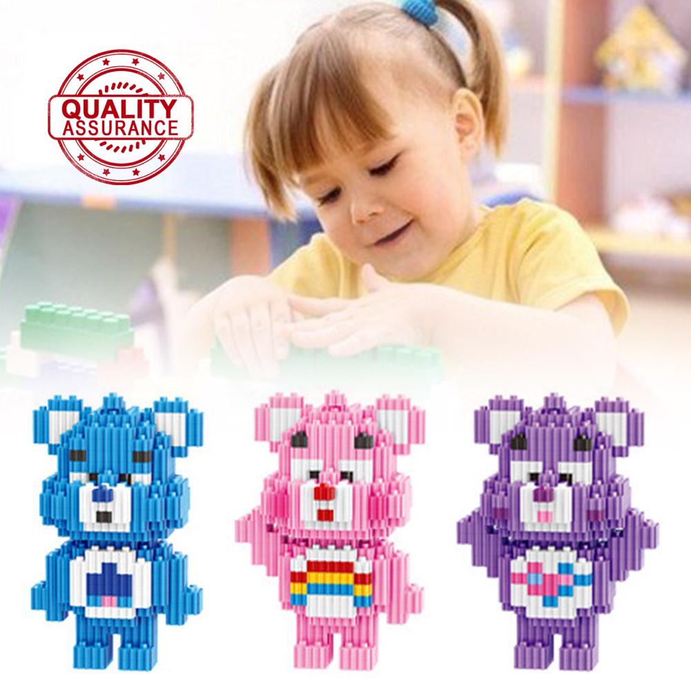 Cartoon Rainbow Bear Micro Building Blocks Children'S Educational Toys ...