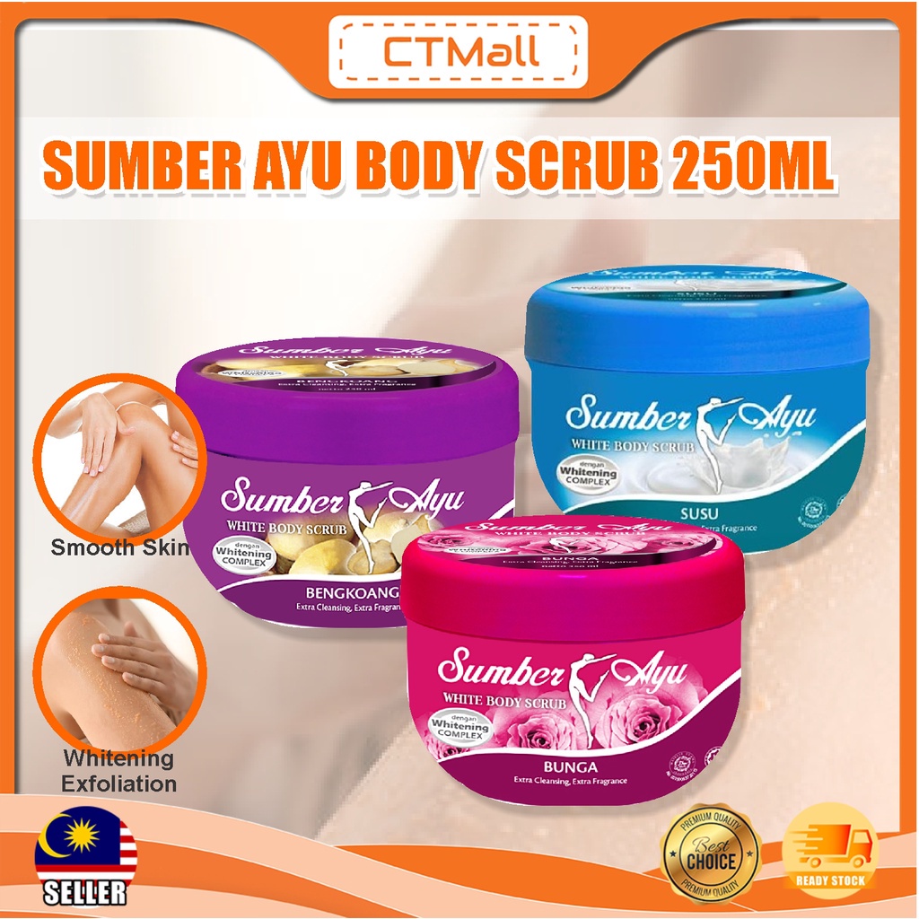 Sumber Ayu White Body Scrub 250ml Lulur Mandi Shopee Malaysia