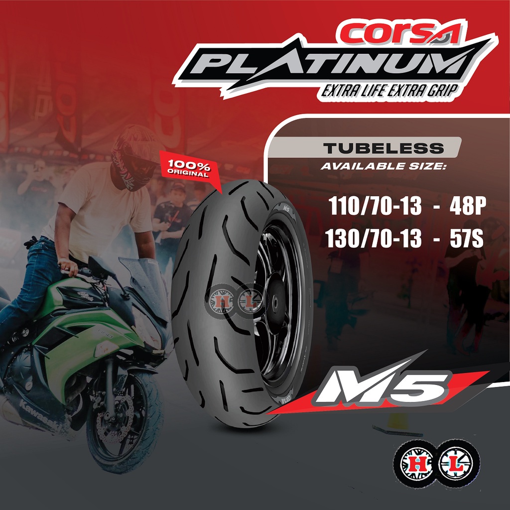 TAYAR MOTOR CORSA TUBELESS M5 PLATINUM ( Tire Motor Corsa Tubeless ...