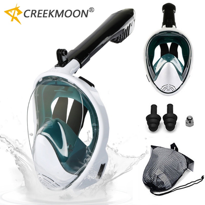 Underwater Scuba Anti Fog Full Face Diving Mask Snorkeling Respiratory ...