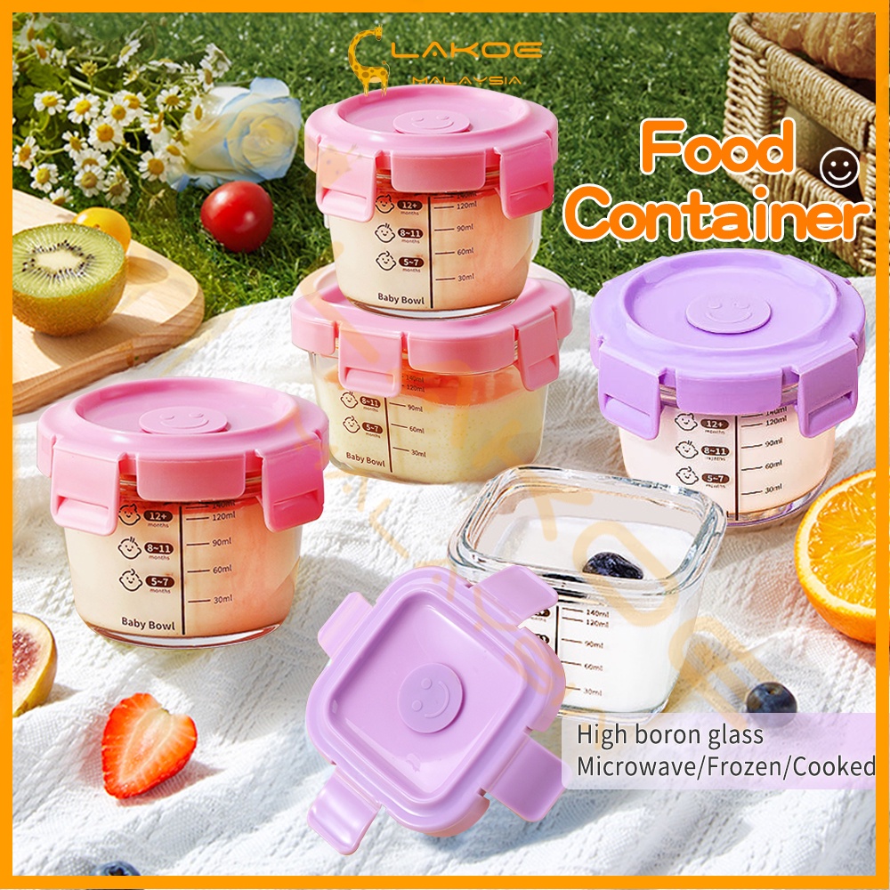 lakoe 170ML/130ML Food Container Storage Box Freezer Microwave Safe Portable Food Storage ...