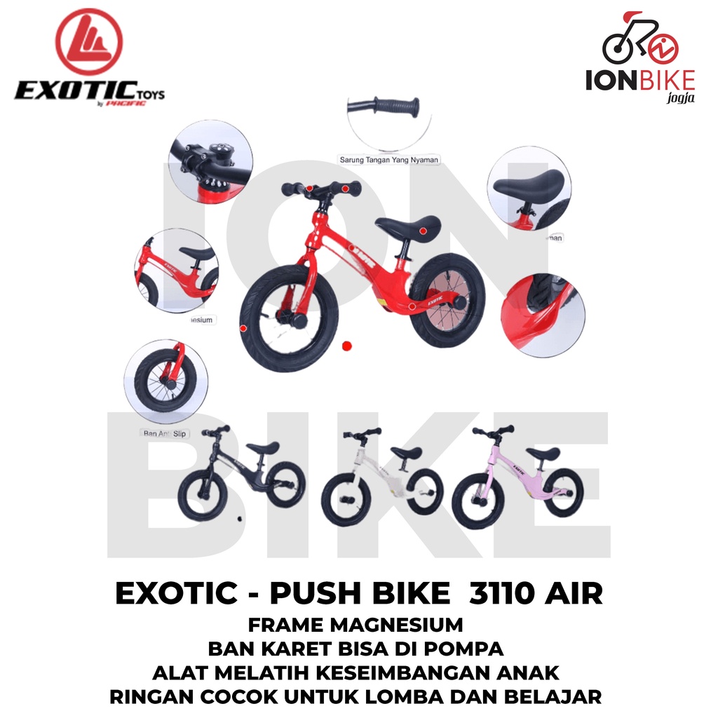 Push Bike Exotic 3110 Balance Bike Pushbike Children's Bike Water Wind ...