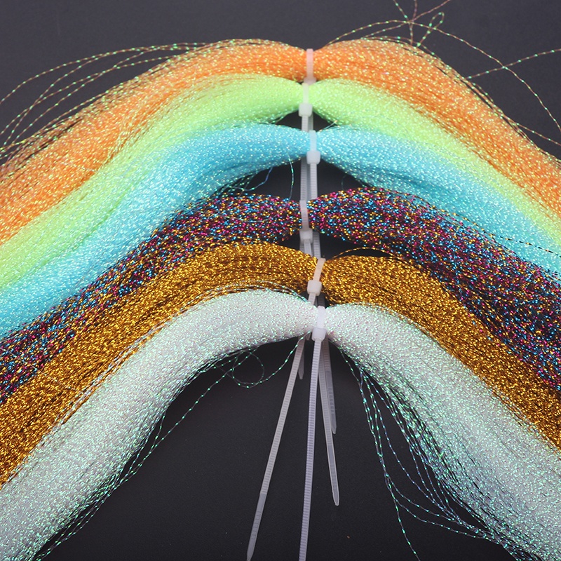 5g/bag Flies Tying Crystal Flash Holographic Tinsel Krystal Flashabou ...