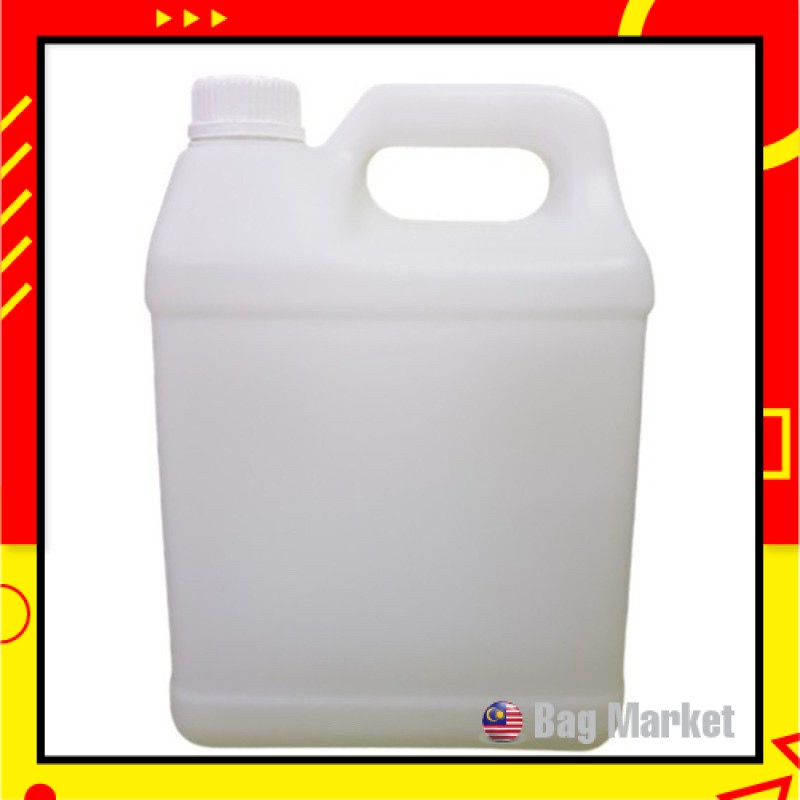 5L HDPE Bottle/ Tong Air 5 Liter Brand New Bottle Jerry Can Office Factory Hawker Shop Kitchen ...