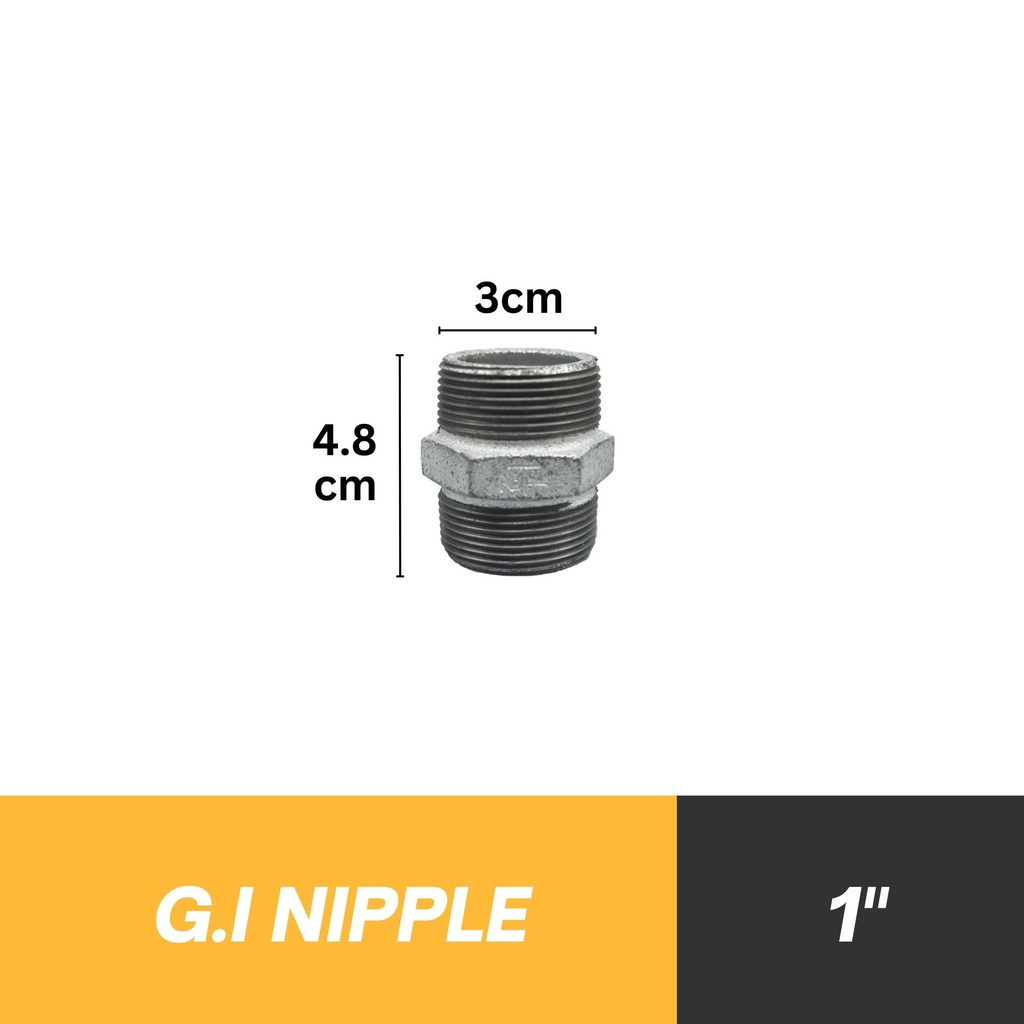G.I Galvanized Iron Pipe Fitting Besi Pipe Joint Connector Penyambung Paip Elbow, Nipple, Socket ...