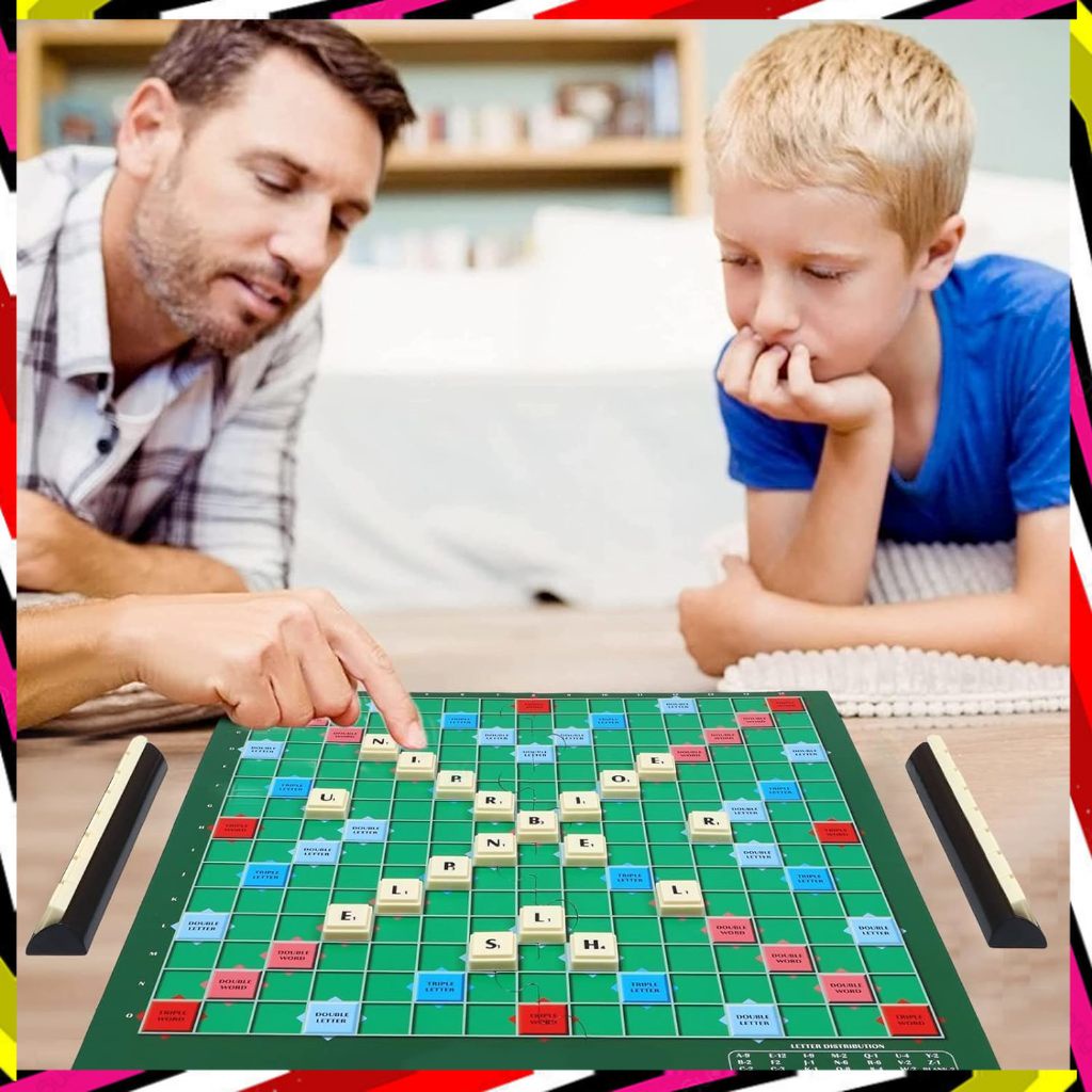 Matching Words Scrabble Board Spelling Letter Board Game Ejaan Surat ...