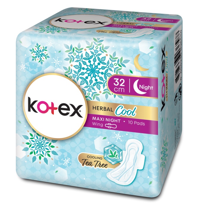 Kotex Herbal Cool 32cm Night Wing ( 10 Pads ) | Shopee Malaysia
