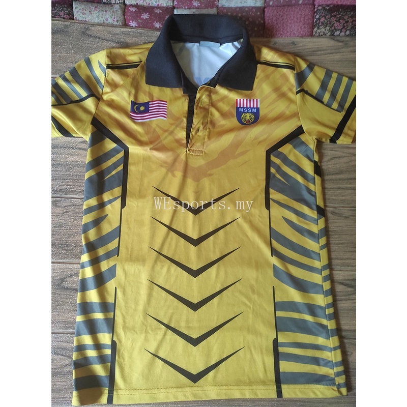 MSSM Malaysia Athletes Jersey Baju Lelaki Jersey Custom Name and Number ...