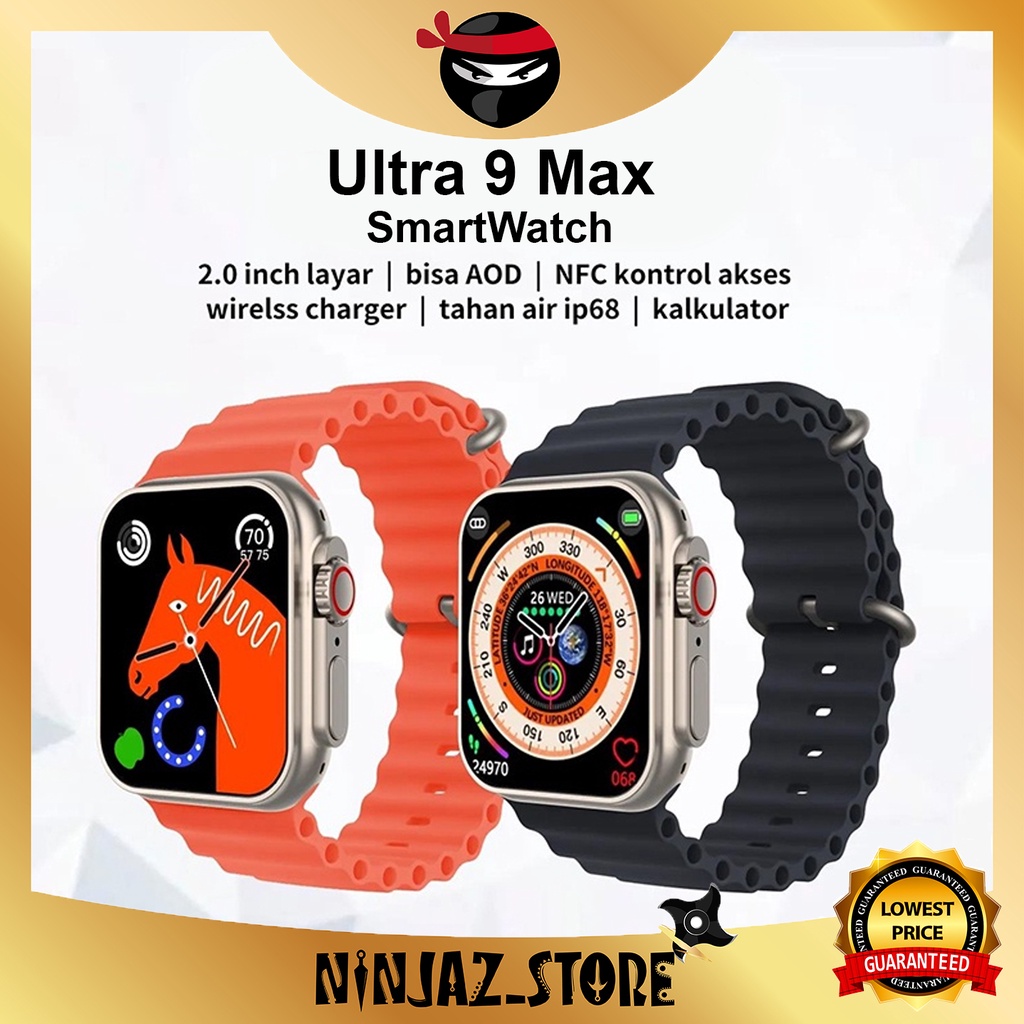 2024 NEW Upgraded version Smart Watch Ultra 9 MAX For Watch Ultra NFC ...