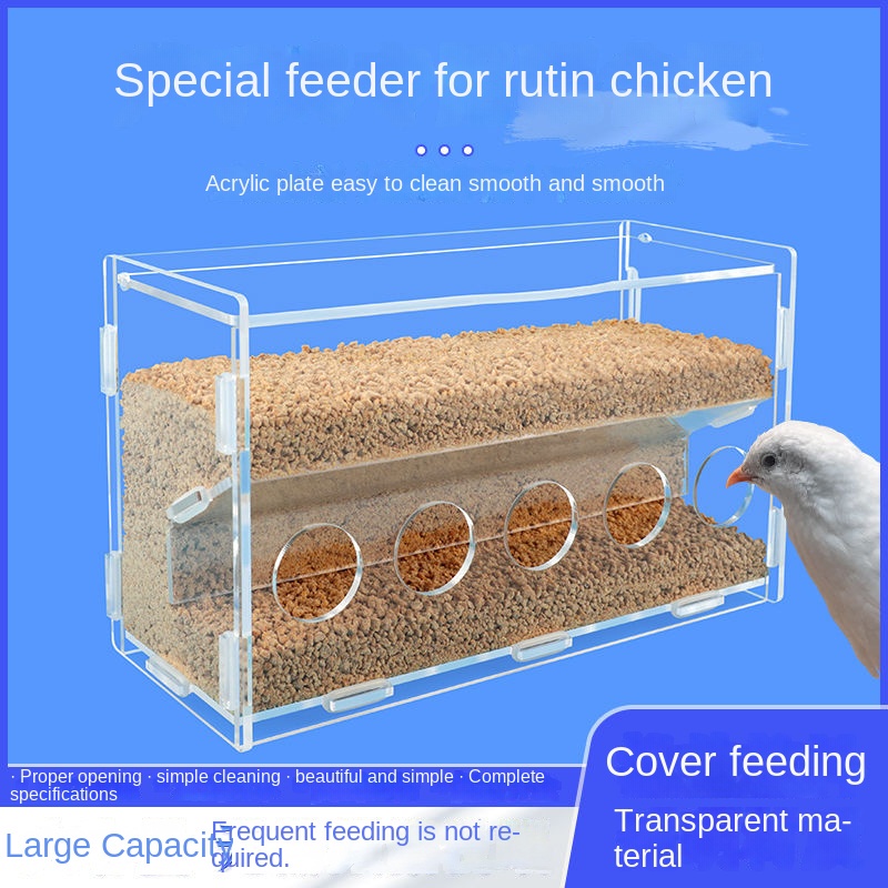 Ready Stock Luding Chicken Large Capacity Feeder Feeding Box Luding ...