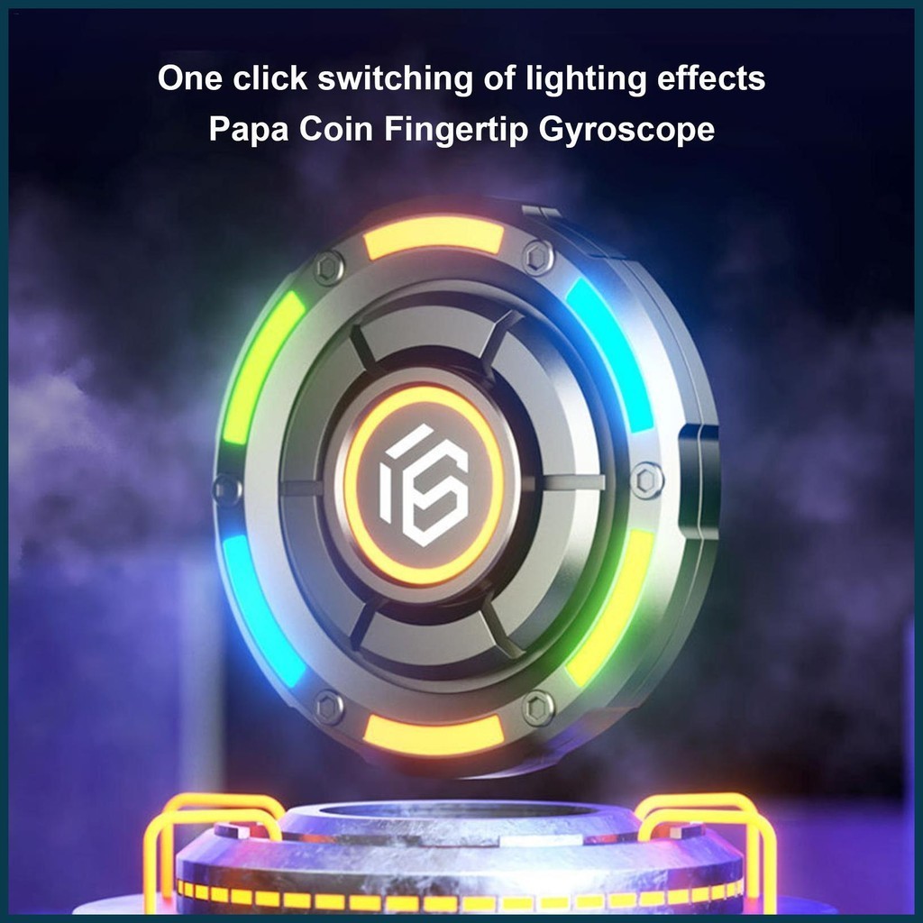 Fingertip Gyroscope Fidget Spinner Papa Coin Push Card Stress Reliever ...
