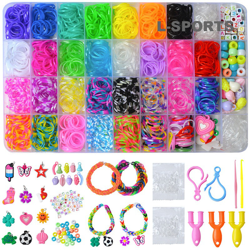 30 Colors Loom Rubber Bands For DIY Refill Bracelet Making Craft Kits ...