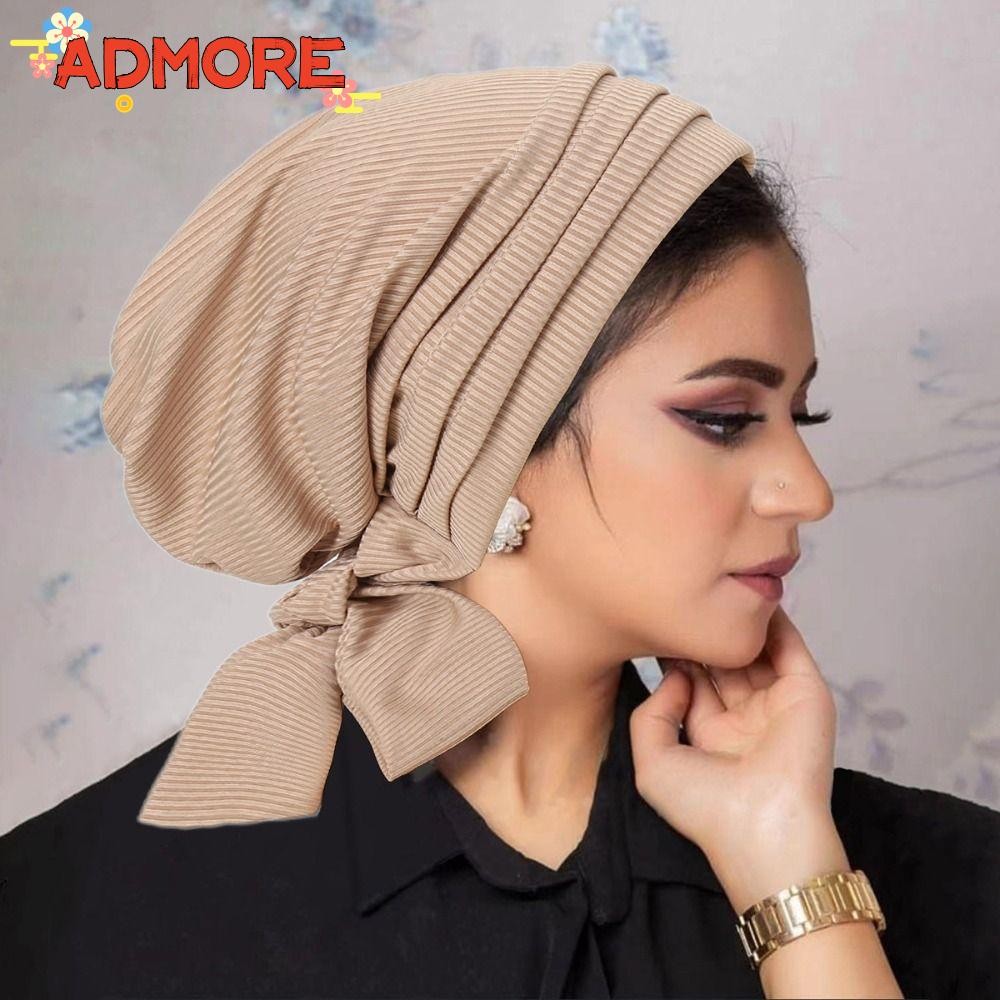 ADMORE Long Tail Hats, Solid Color Muslim Long Tail Pile Cap, 2024 Two ...