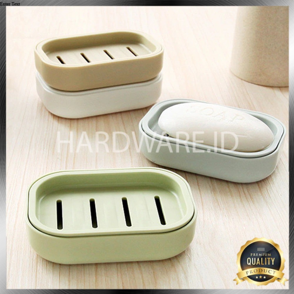 (HI) Aesthetic Wall Mounted Bathroom Bar Soap Box Holder 2 Layer ...