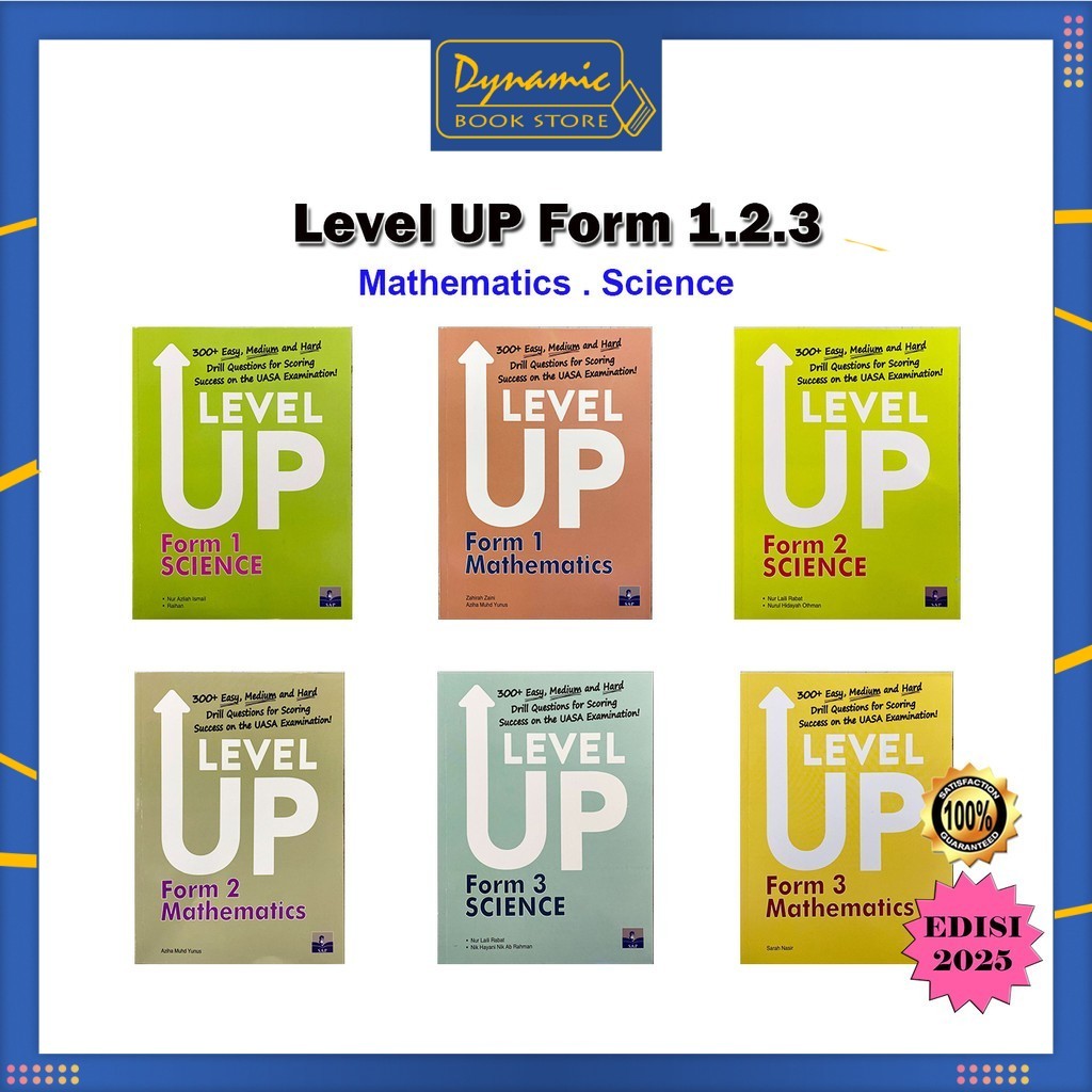 Buku Latihan : Level Up Mathematics / Science Form 1 / 2 / 3 Edisi 2025 ...