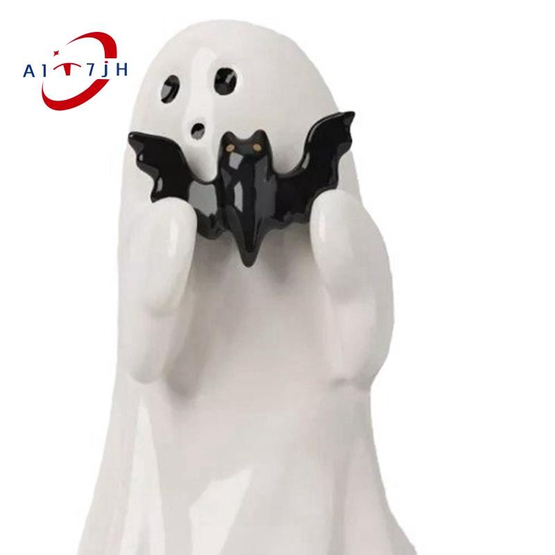 Small Horror Ghost Statue,Halloween Ghost Sculpture Figurine,Coffee ...