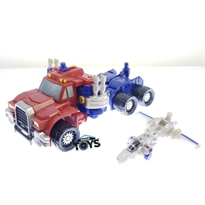 Transformers 2002 Armada Deluxe Class Optimus Prime With Over Run Mini ...