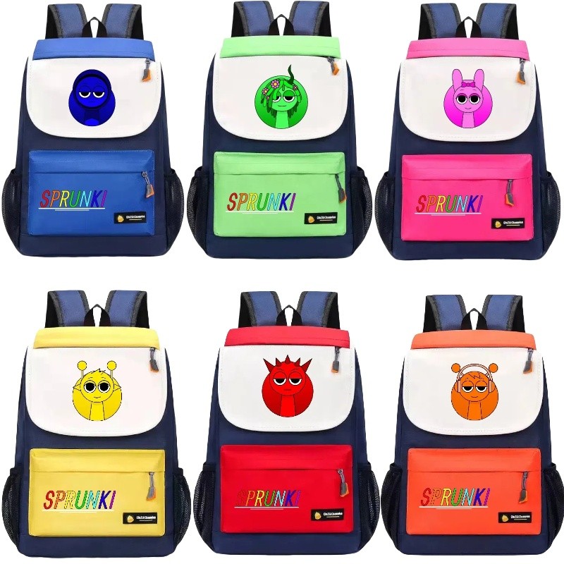 SPRUNKI children's backpack kindergarten elementary school backpack ...