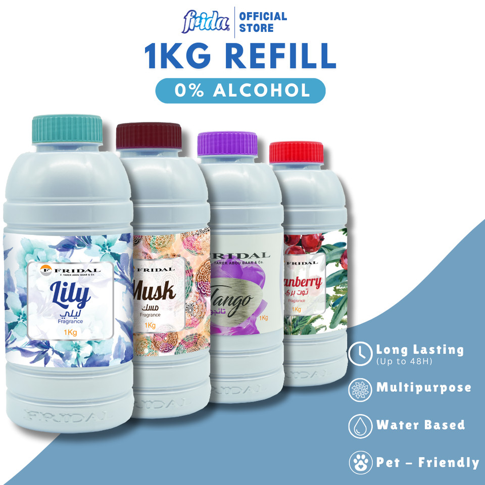 Frida 48H Refill Multipurpose [1KG] 0% Alcohol Pet-Friendly Tahan Lama Water-base | Shopee Malaysia