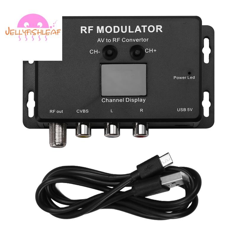 M60 RF Modulator AV to RF Converter UHF Modulator RF Signal Converter ...
