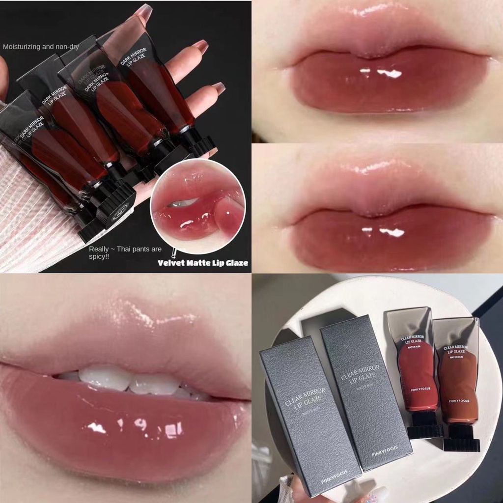 Black ice block lipstick moisturizing gloss waterproof long-term ...