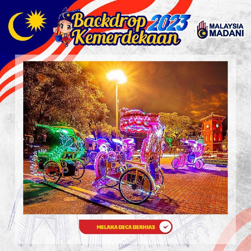 NEW DESIGN : Backdrop Merdeka / Banner/Backdrop Ucapan Kemerdekaan ...