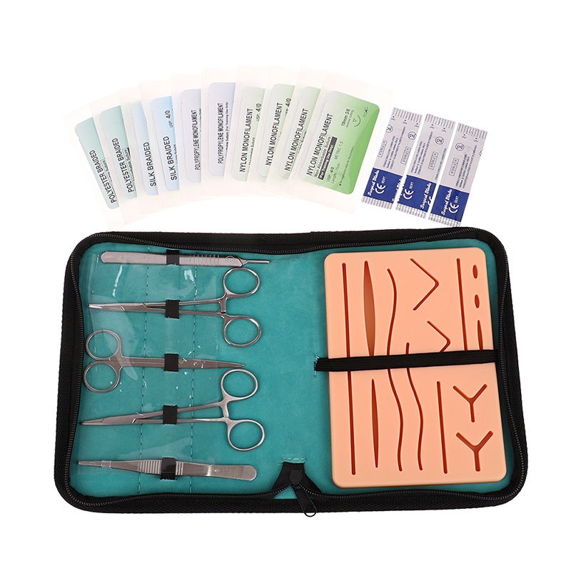 Medical Skin Suture Practice Silicone Suture Pad Set Wound Simulation ...