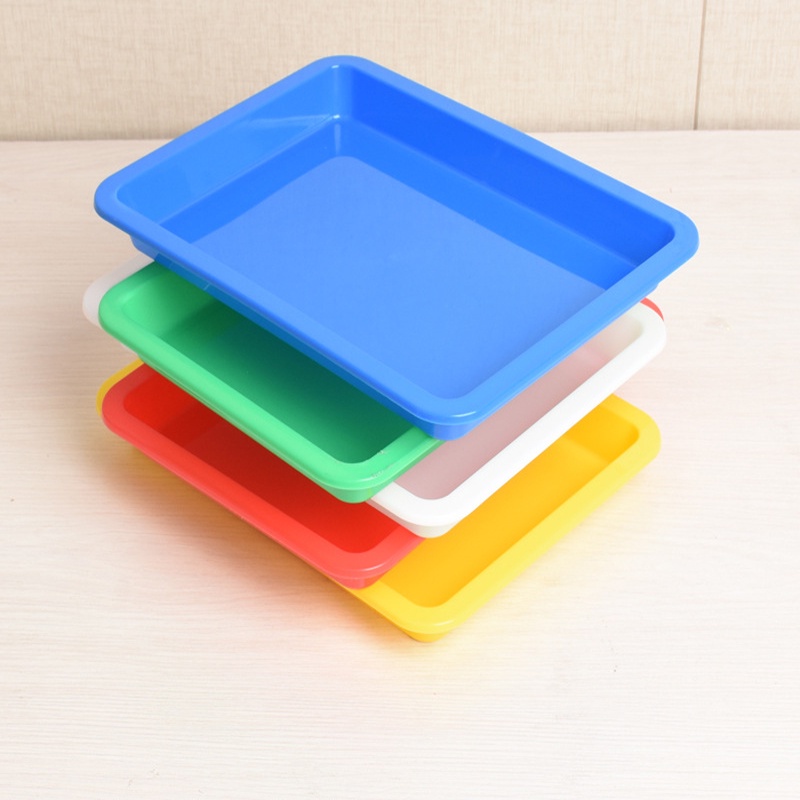 Multicolor Plastic Art Trays - Activity Tray Crafts Organizer Tray ...