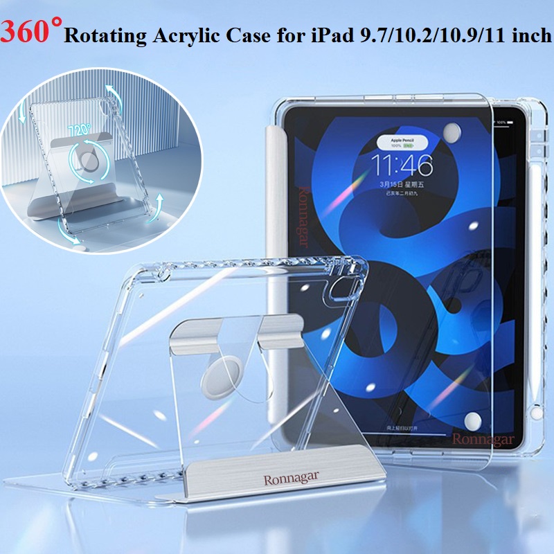 Crystal Clear Acrylic Case for IPad Pro 11 5th Gen M4 Pro 13 Air M2 ...