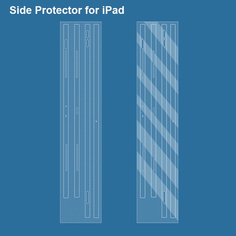 Transparent Side Protector for iPad Pro 2022 2021 2020 2024 M4 Air 4 5 ...